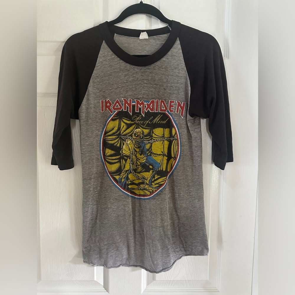 Rare True Vintage Iron Maiden 1983 World Piece Tour B… - Gem